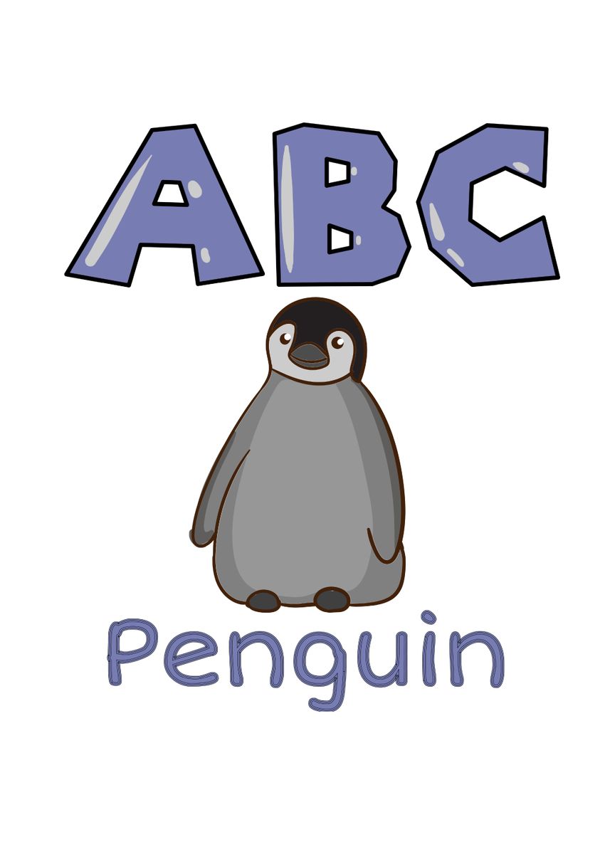 'Alphabet ABC Penguin' Poster by Youwantit | Displate