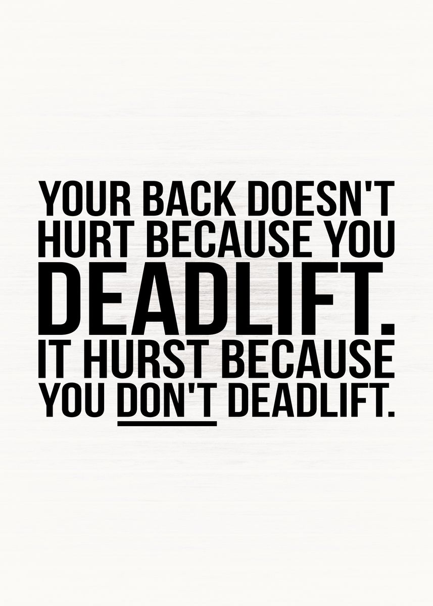 'Deadlift Motivation' Poster, picture, metal print, paint by CHAN ...