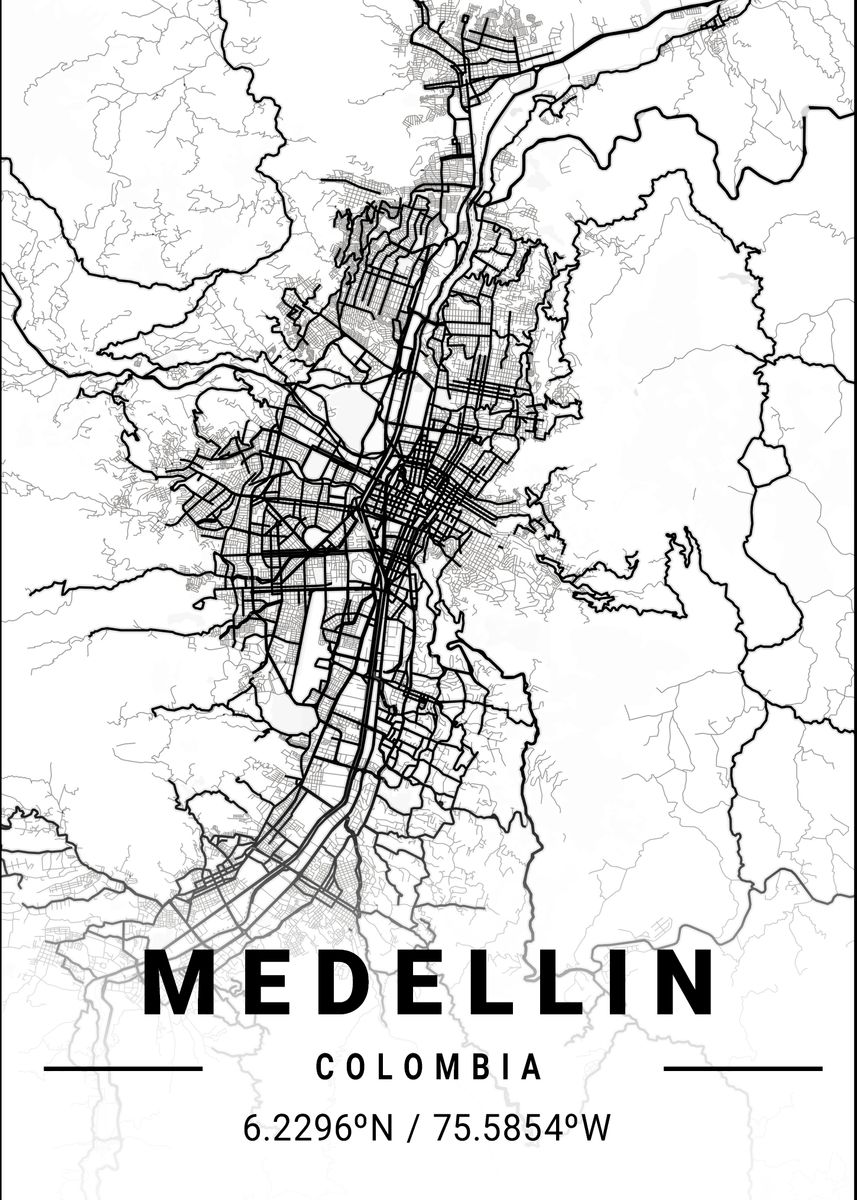 Medellin Colombia Map