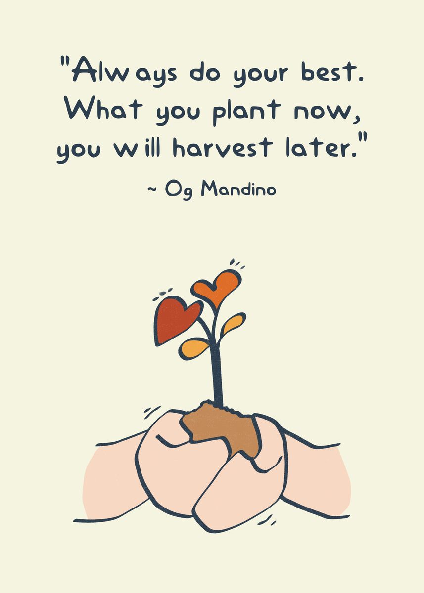 'ALWAYS DO YOUR BEST' Poster, picture, metal print, paint by MoveUp ...