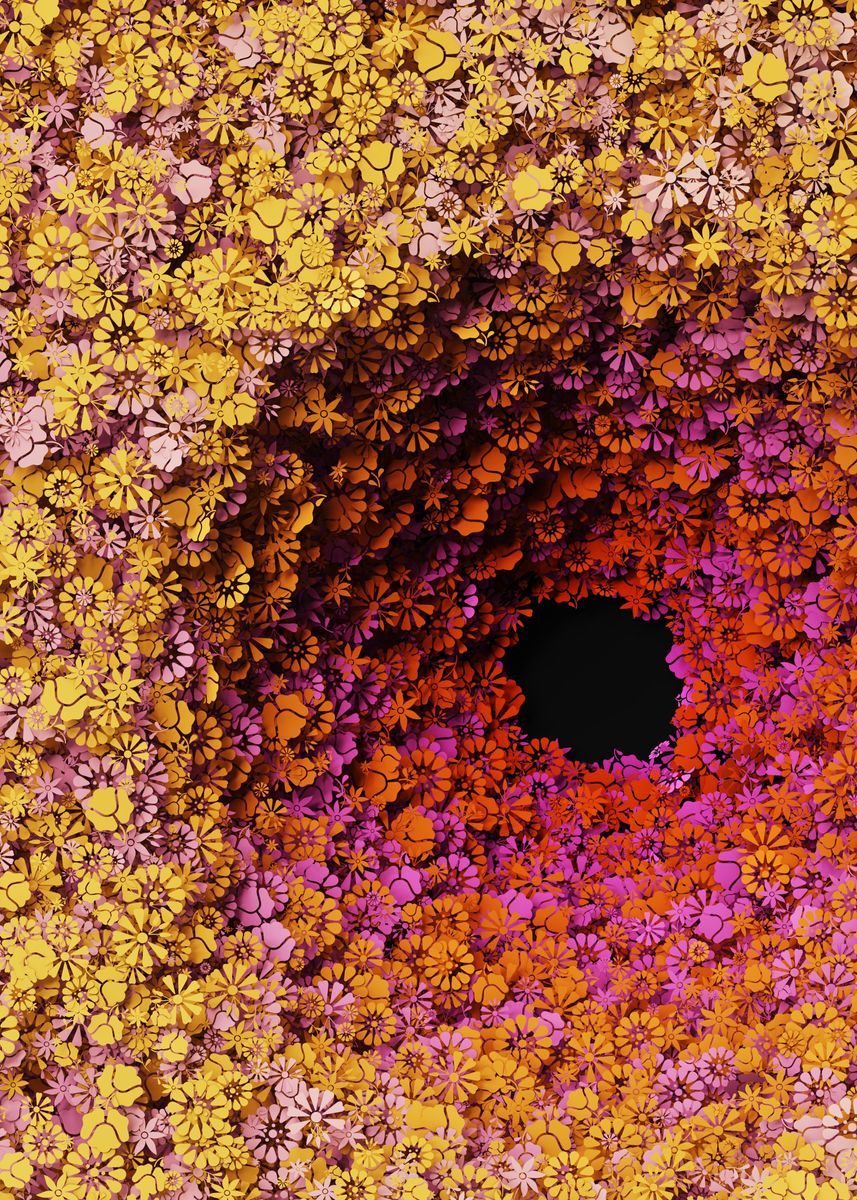 'Flower pit' Poster, picture, metal print, paint by Aivaras Grauzinis ...