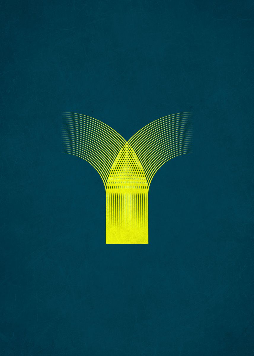 'Letter v' Poster, picture, metal print, paint by MauriTz Design | Displate