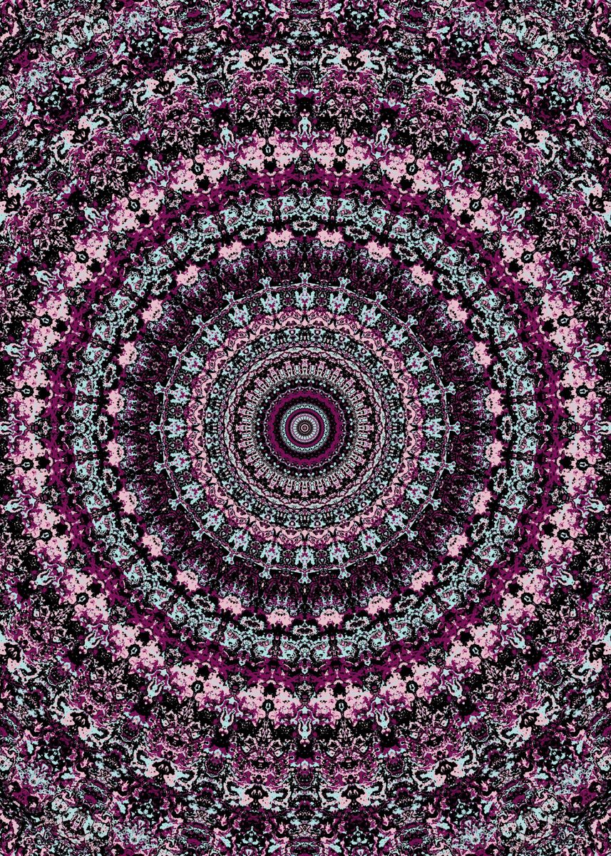 'Ornate Hippie Mandala' Poster by Kaleiope Studio | Displate