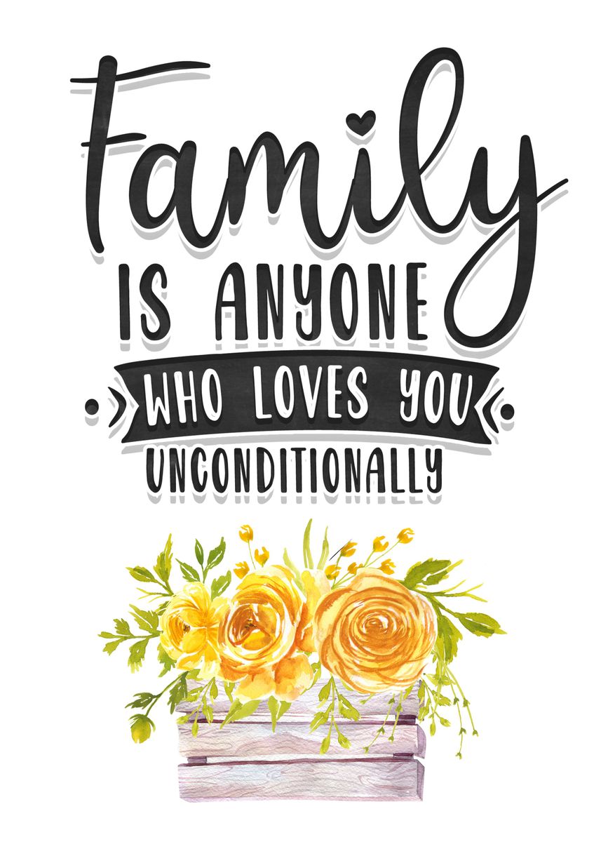 'Unconditionally love' Poster, picture, metal print, paint by Juliana ...