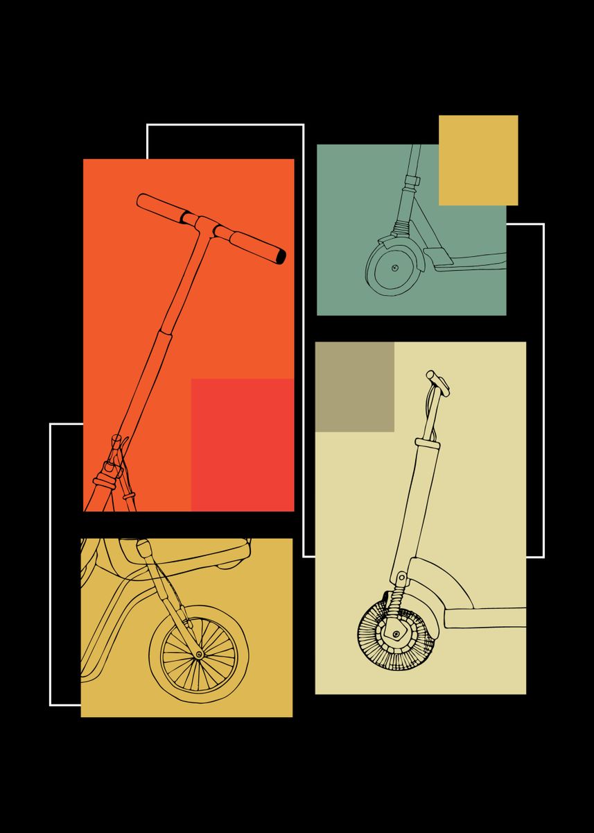 'Scoot' Poster by Mooon | Displate