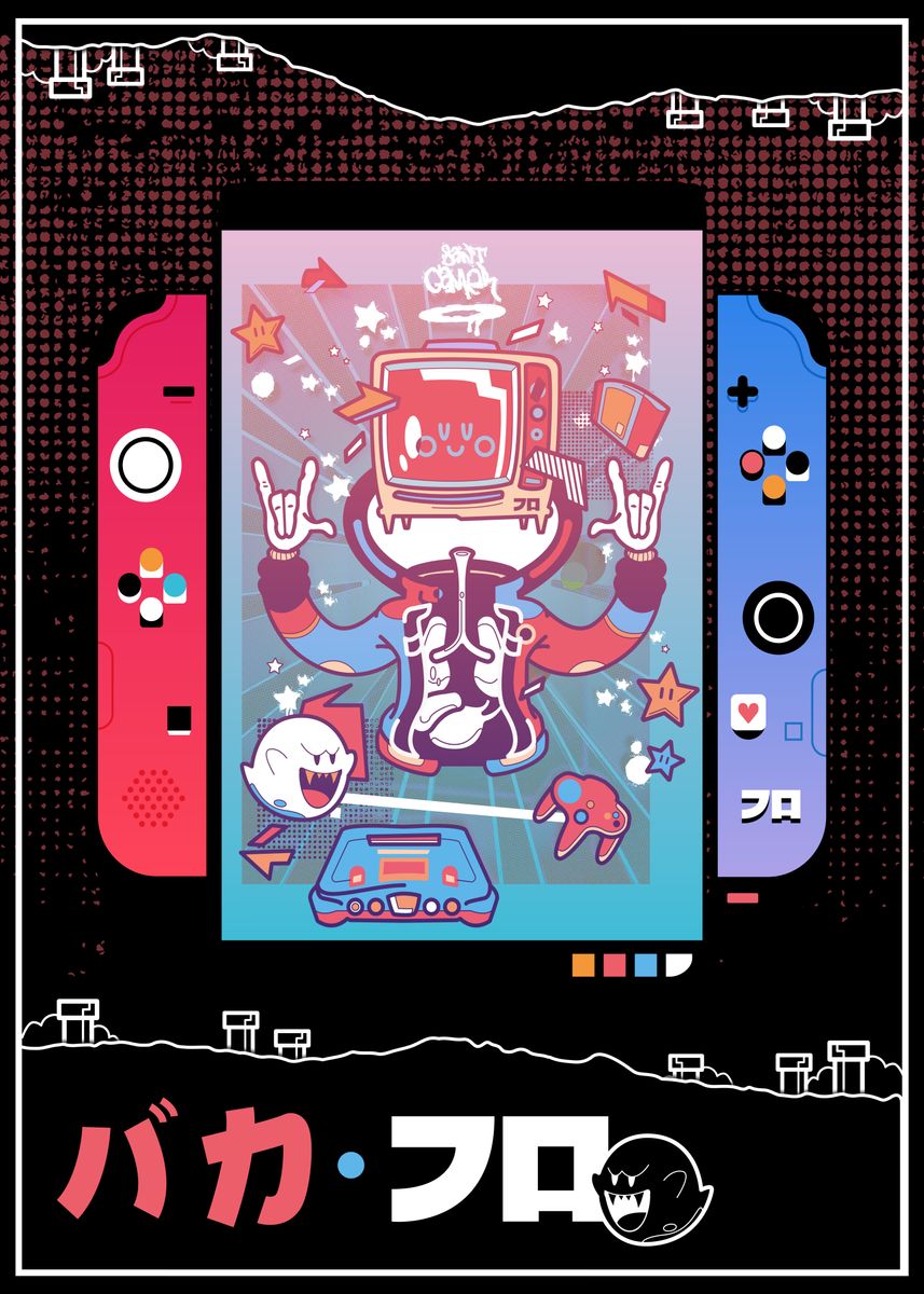 'Gamer Boy' Poster, picture, metal print, paint by Jumis Workshop ...