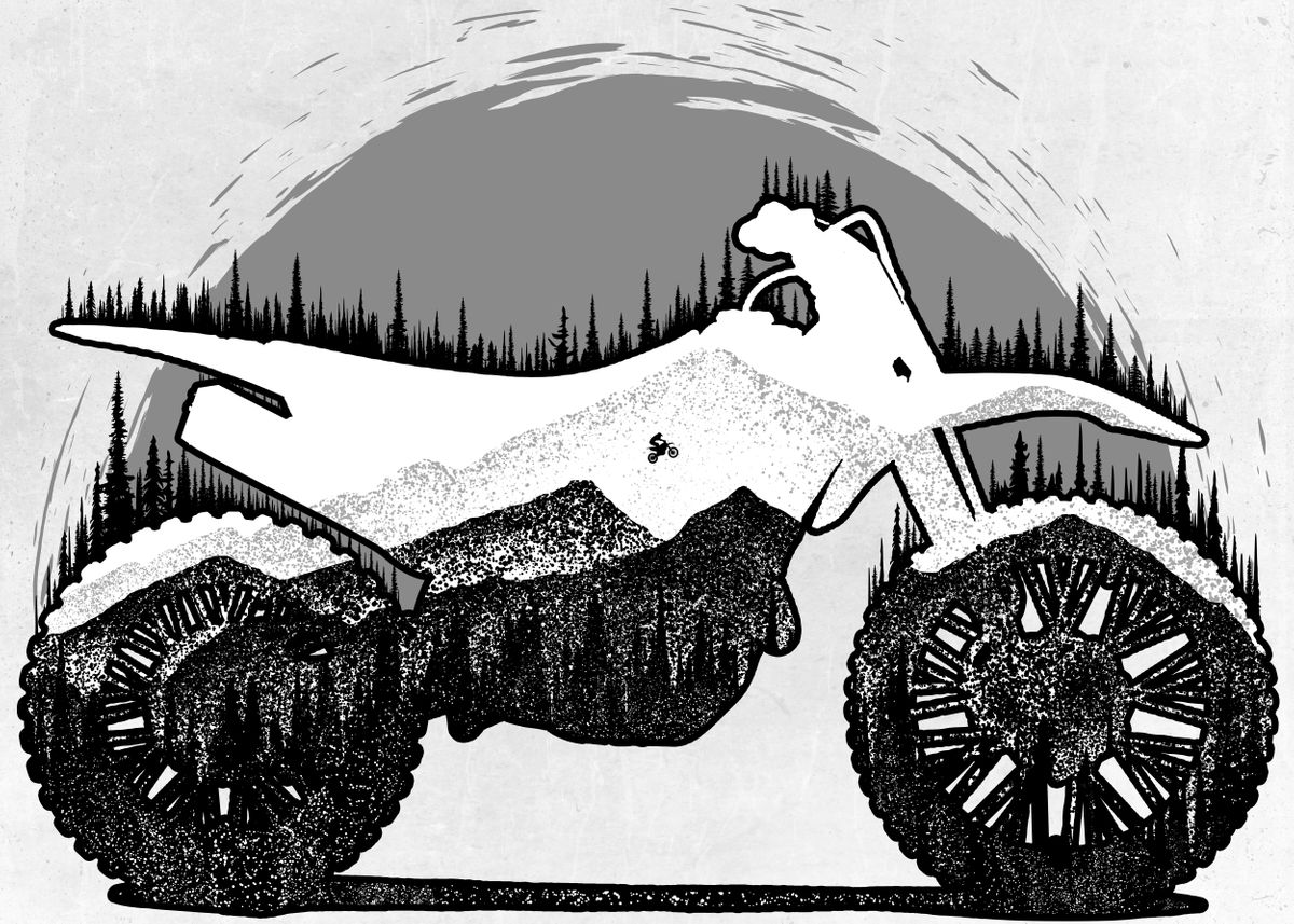 'Enduro' Poster by One Red Fox | Displate