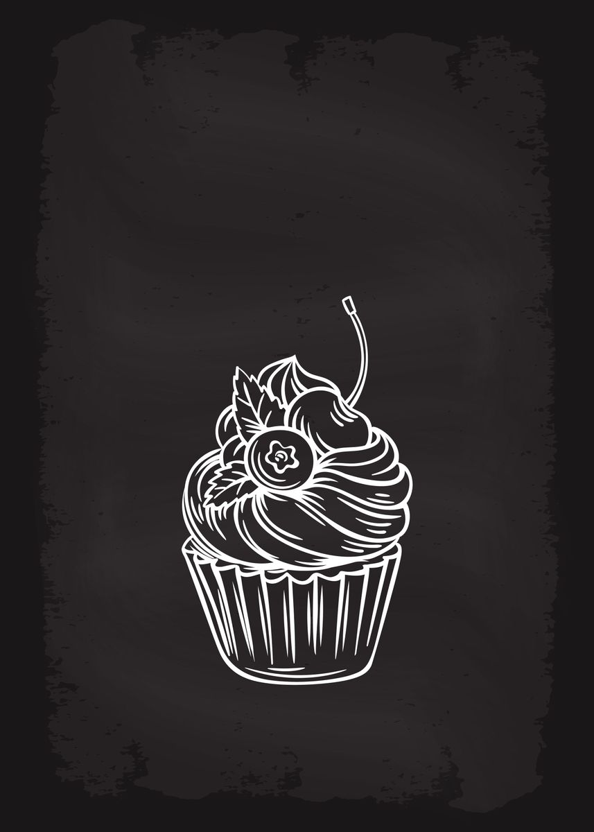 'Cupcake Muffin' Poster by dkDesign | Displate
