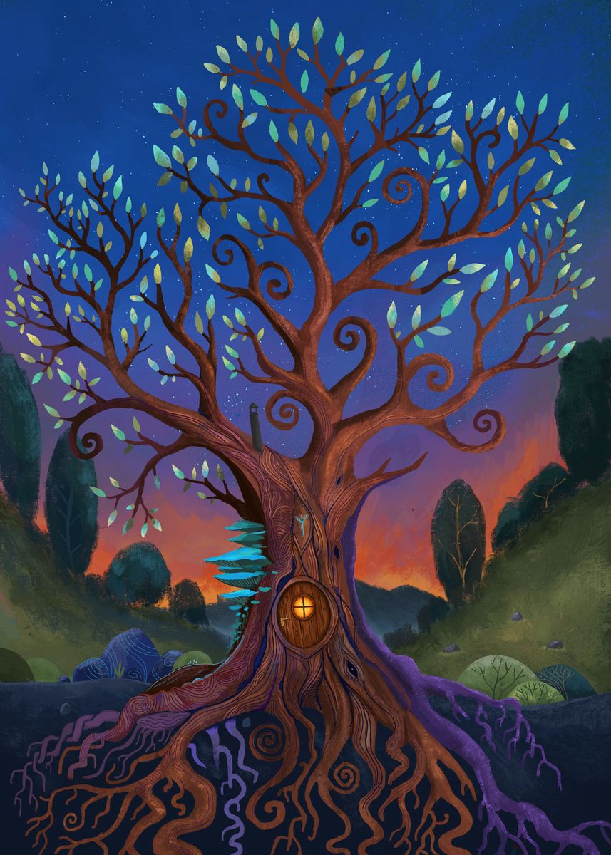 'Treehouse ' Poster by Lance Schmale | Displate