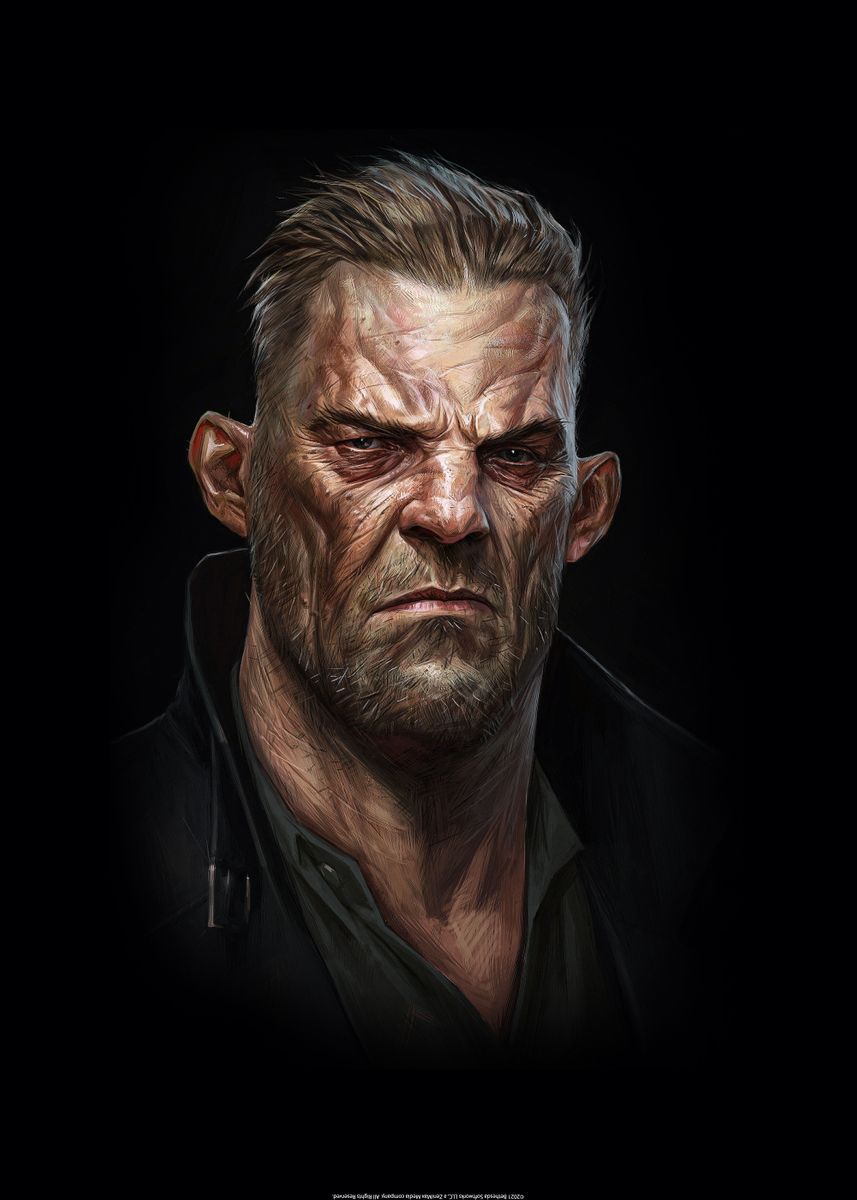 'Guard' Poster, picture, metal print, paint by Dishonored | Displate