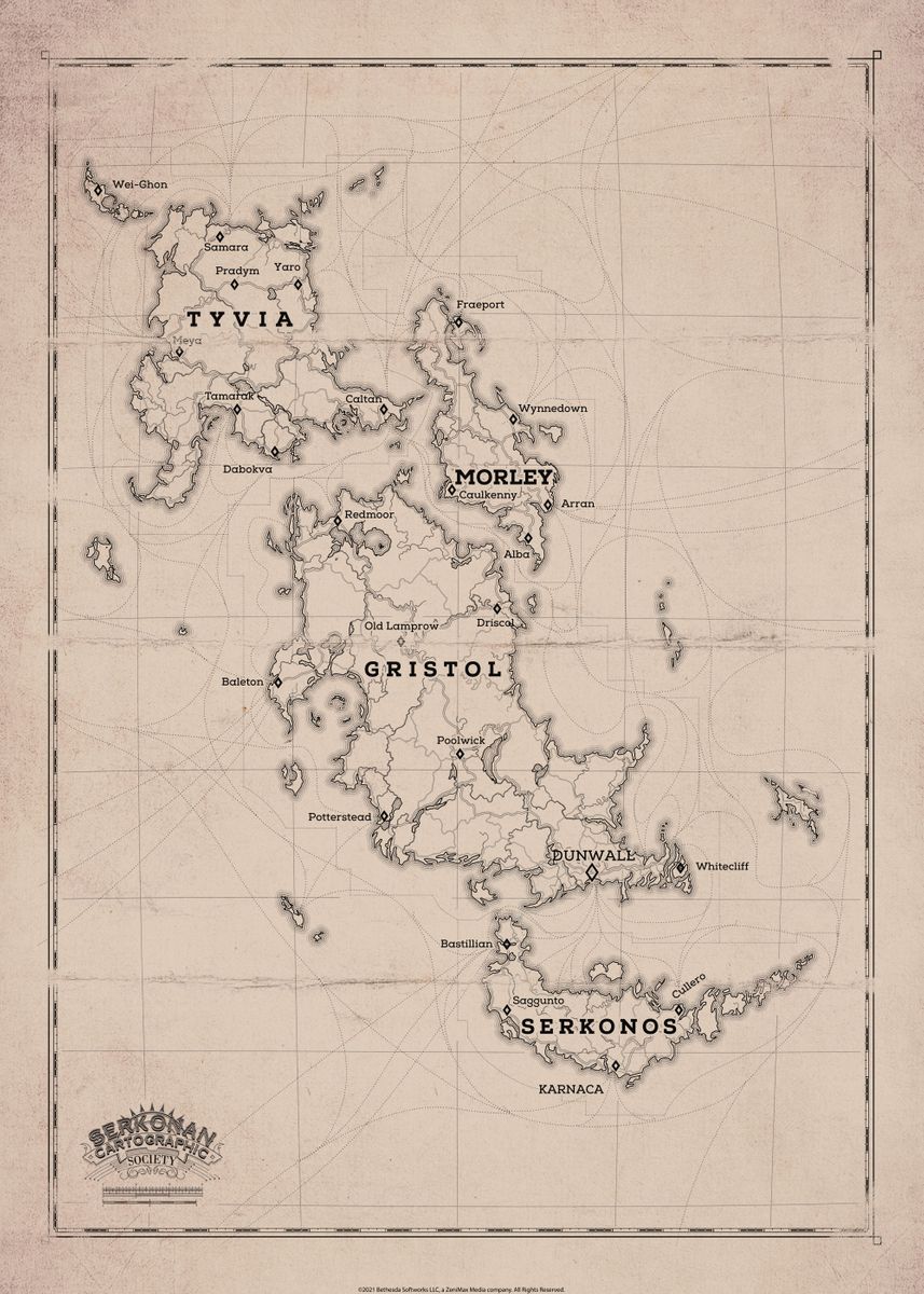 'The Isles' Poster, picture, metal print, paint by Dishonored | Displate