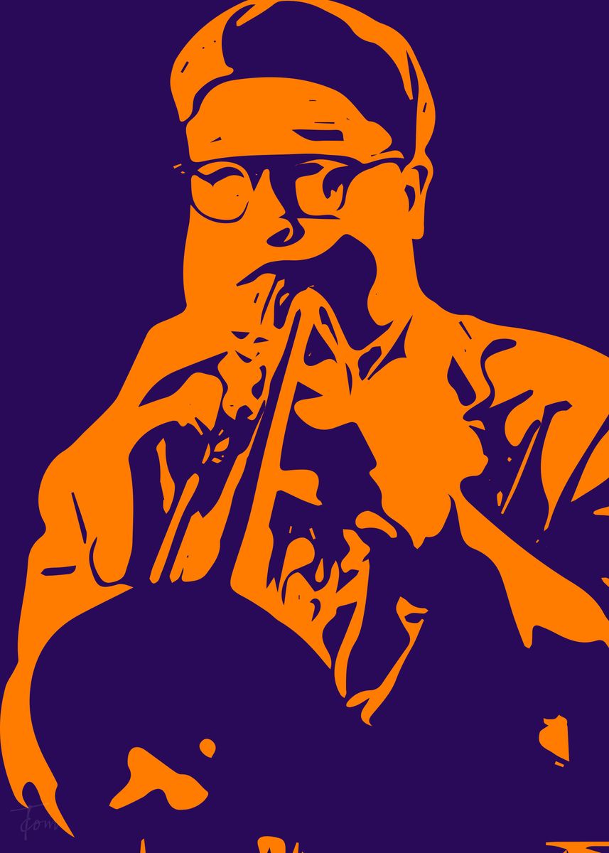 'Dizzy Gillespie' Poster, picture, metal print, paint by Petra ...