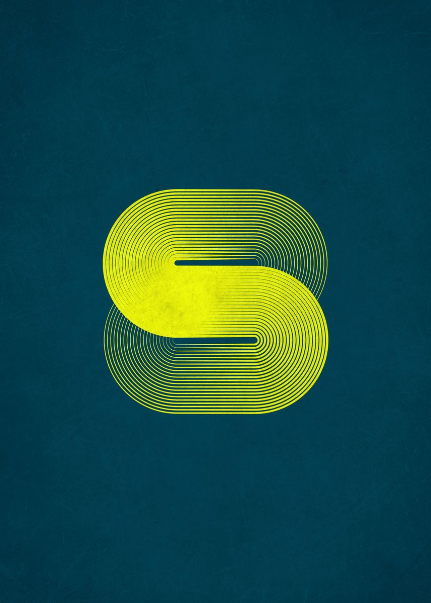 'Number 8' Poster, picture, metal print, paint by MauriTz Design | Displate
