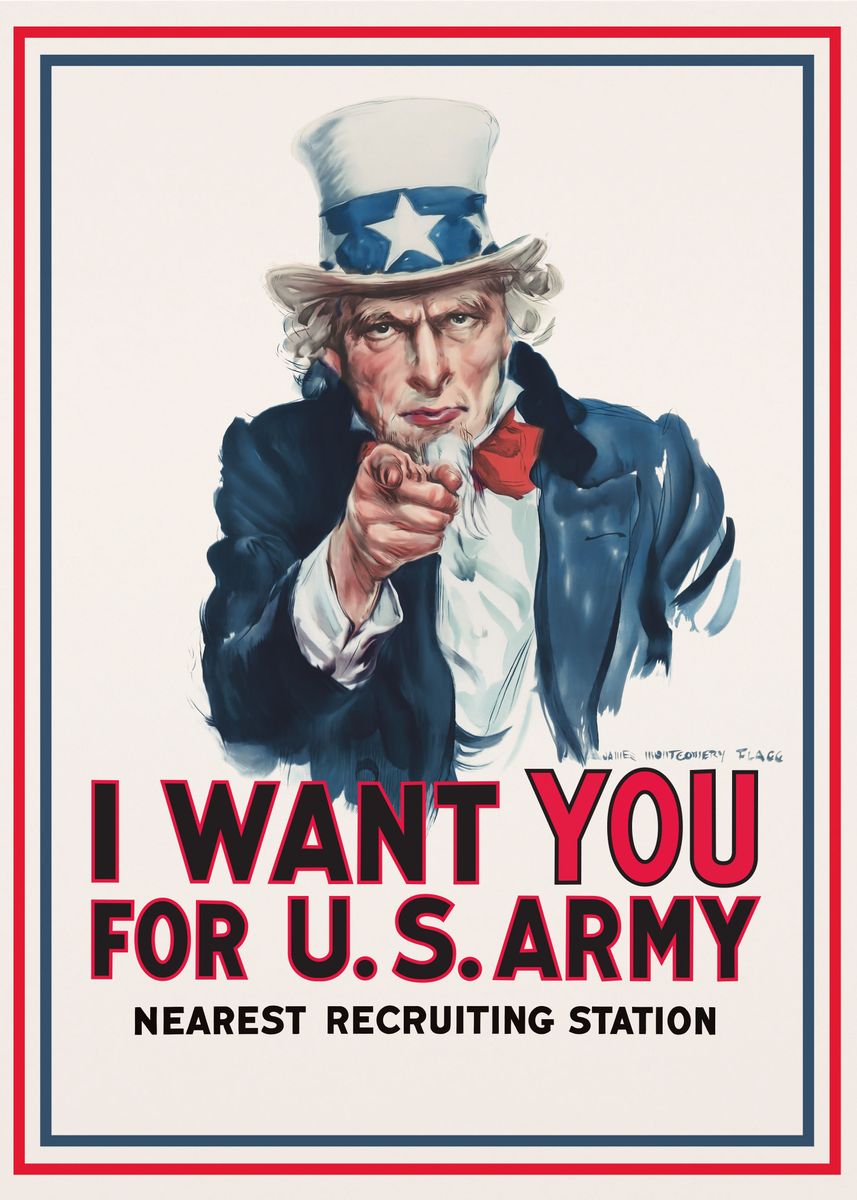 'Uncle Sam classic poster' Poster by Mirror Images | Displate