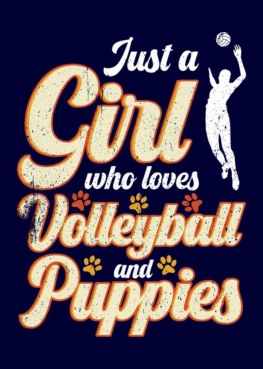'Volleyball and Puppies' Poster by MzumO | Displate
