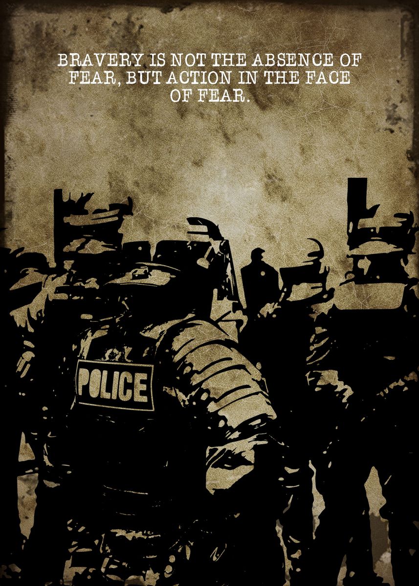 'Police Wall Art Decor' Poster, picture, metal print, paint by ...