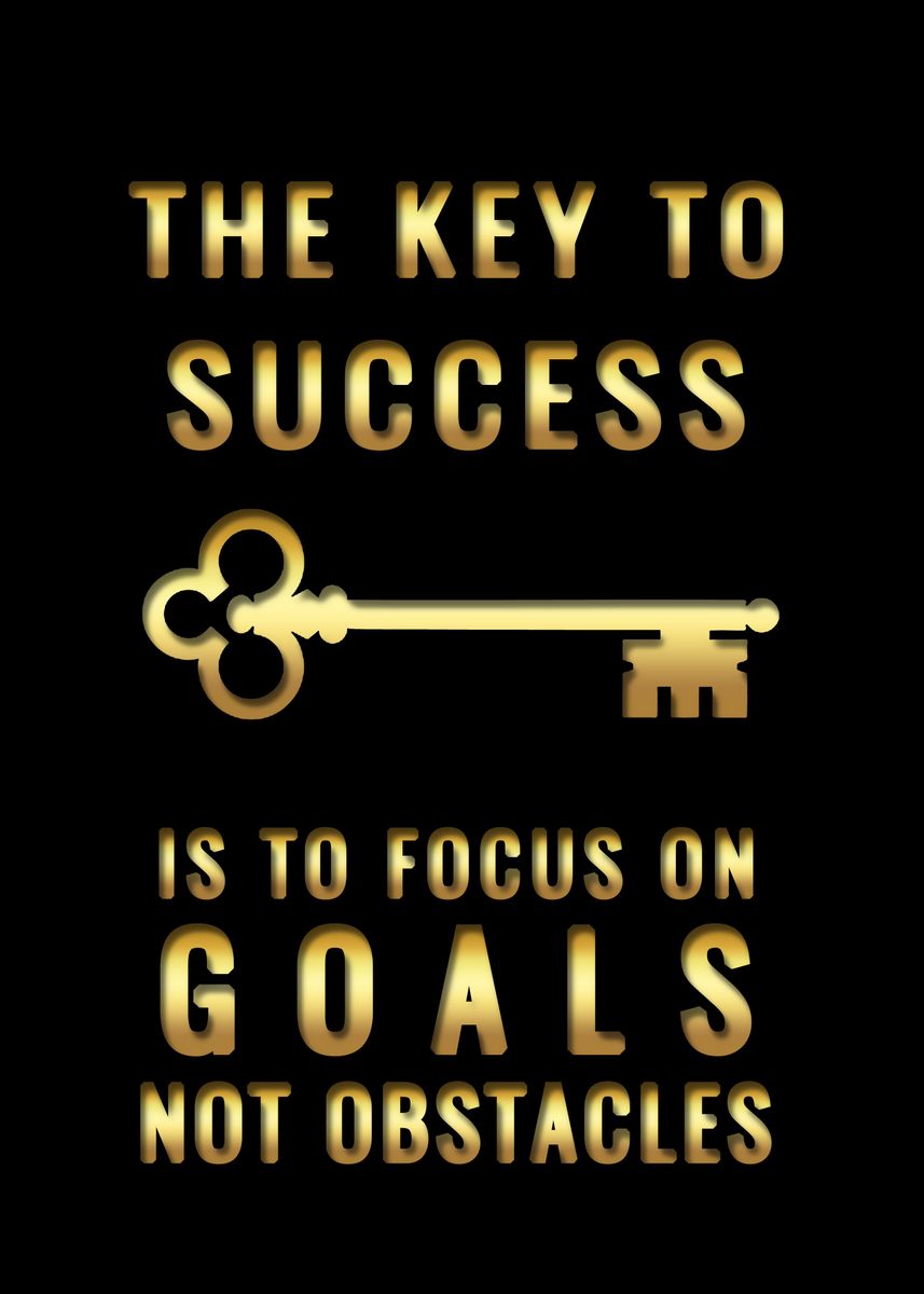 'Key to Success' Poster by Conceptual Photography | Displate