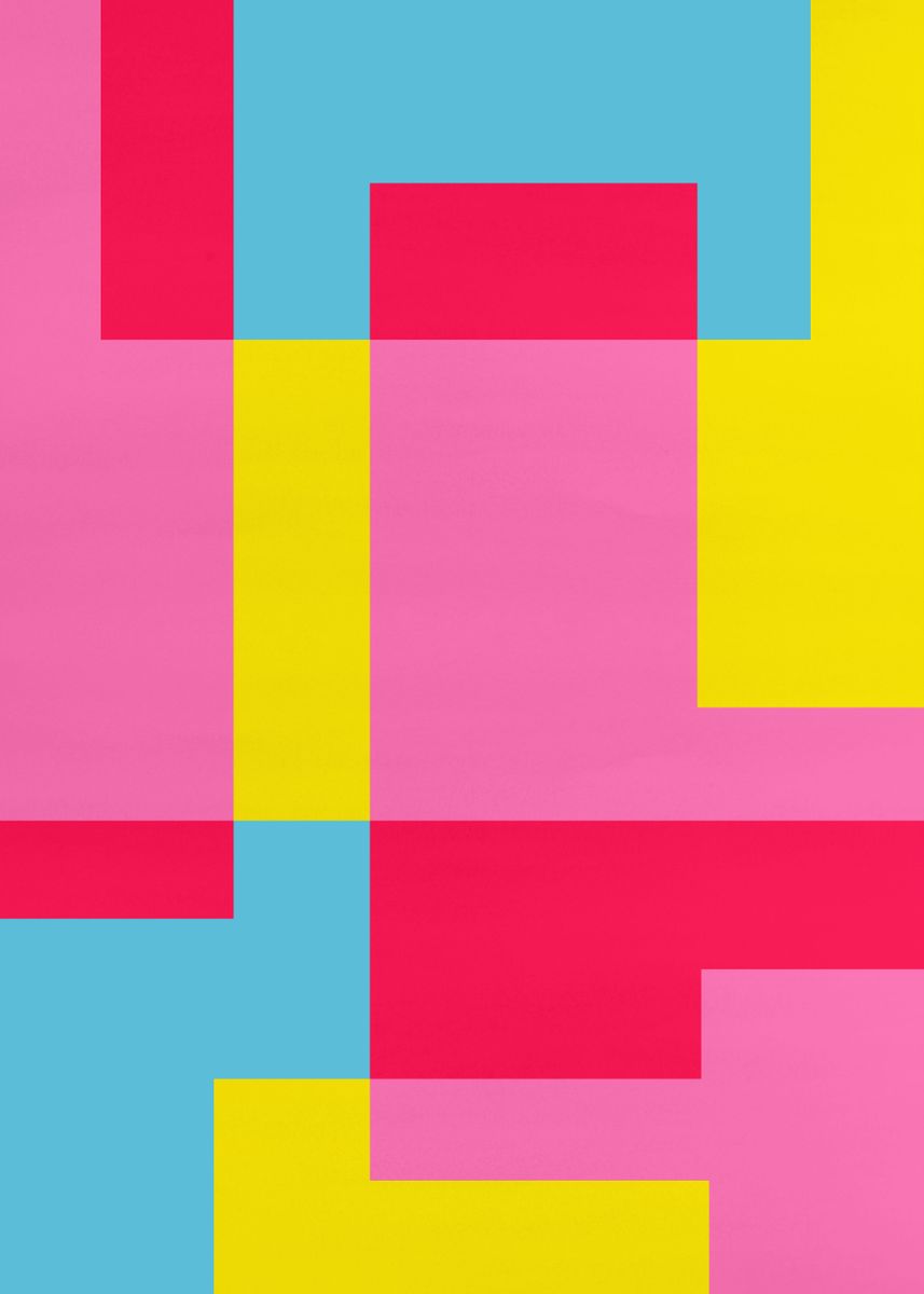 'Colored layers 17' Poster by Vitor Costa | Displate