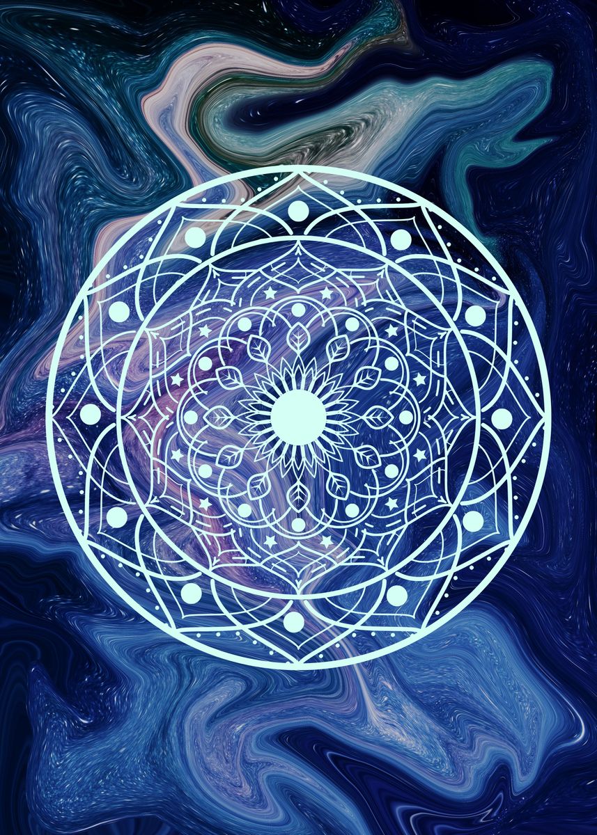 'abstract mandala' Poster by chevia sss | Displate