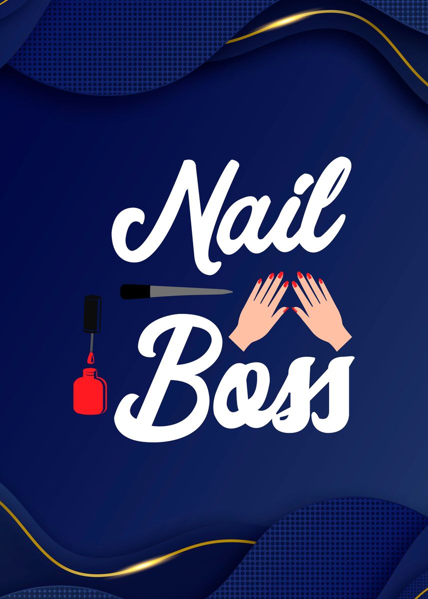 'Nail Boss' Poster, picture, metal print, paint by AndrejZT | Displate