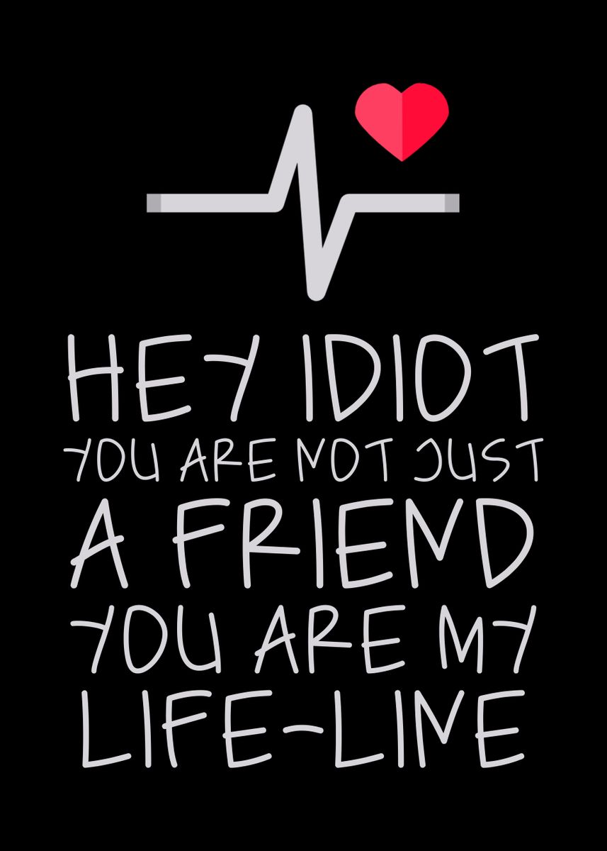 'Best Friend Friendship BFF' Poster, picture, metal print, paint by ...