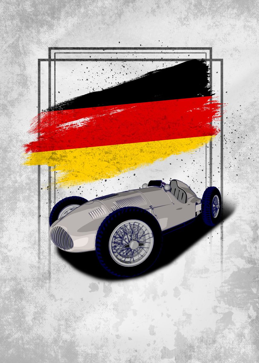 'German Car' Poster, picture, metal print, paint by 21 MXM | Displate