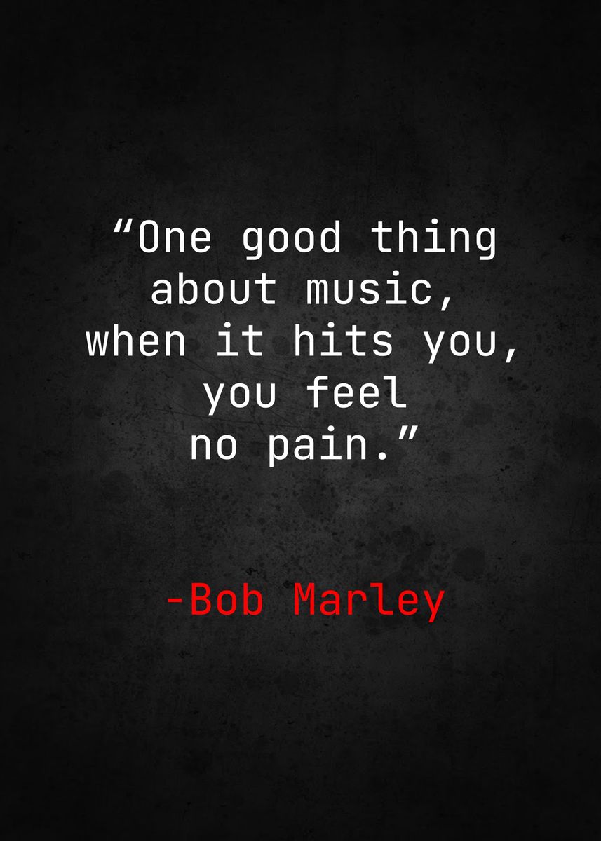 'Music Quotes' Poster, picture, metal print, paint by cutting | Displate