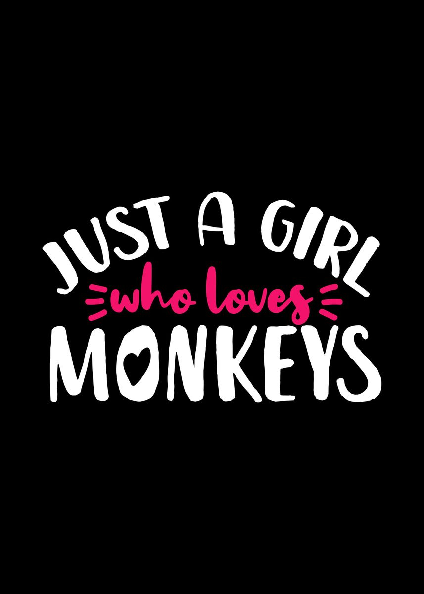 'Monkey Primate' Poster, picture, metal print, paint by Mealla | Displate