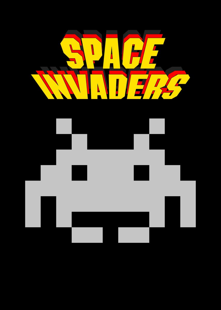 'Space Invaders' Poster by Justin Hannan | Displate