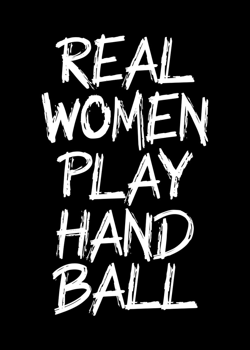 'real women play handball' Poster by Andreas Schellenberg | Displate