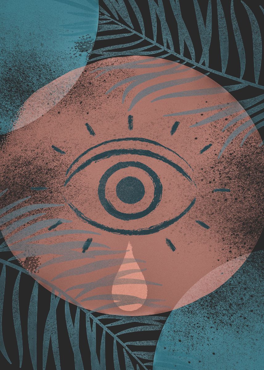 'Eye of wisdom' Poster, picture, metal print, paint by Dark Zeka | Displate