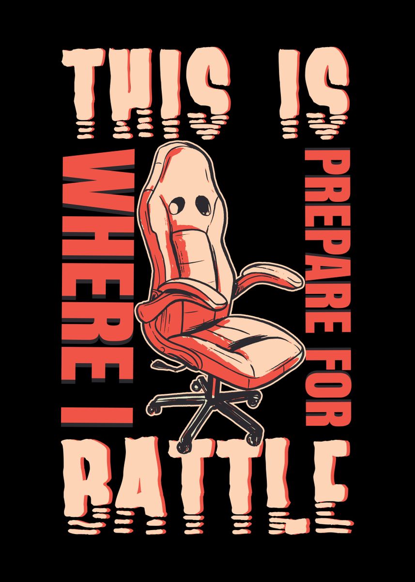 'Gamer Swivel Chair' Poster by MrColorUp | Displate