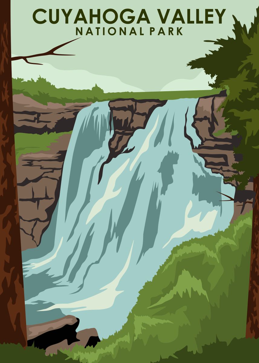 'Cuyahoga Valley Nat Park' Poster, picture, metal print, paint by Jorn ...