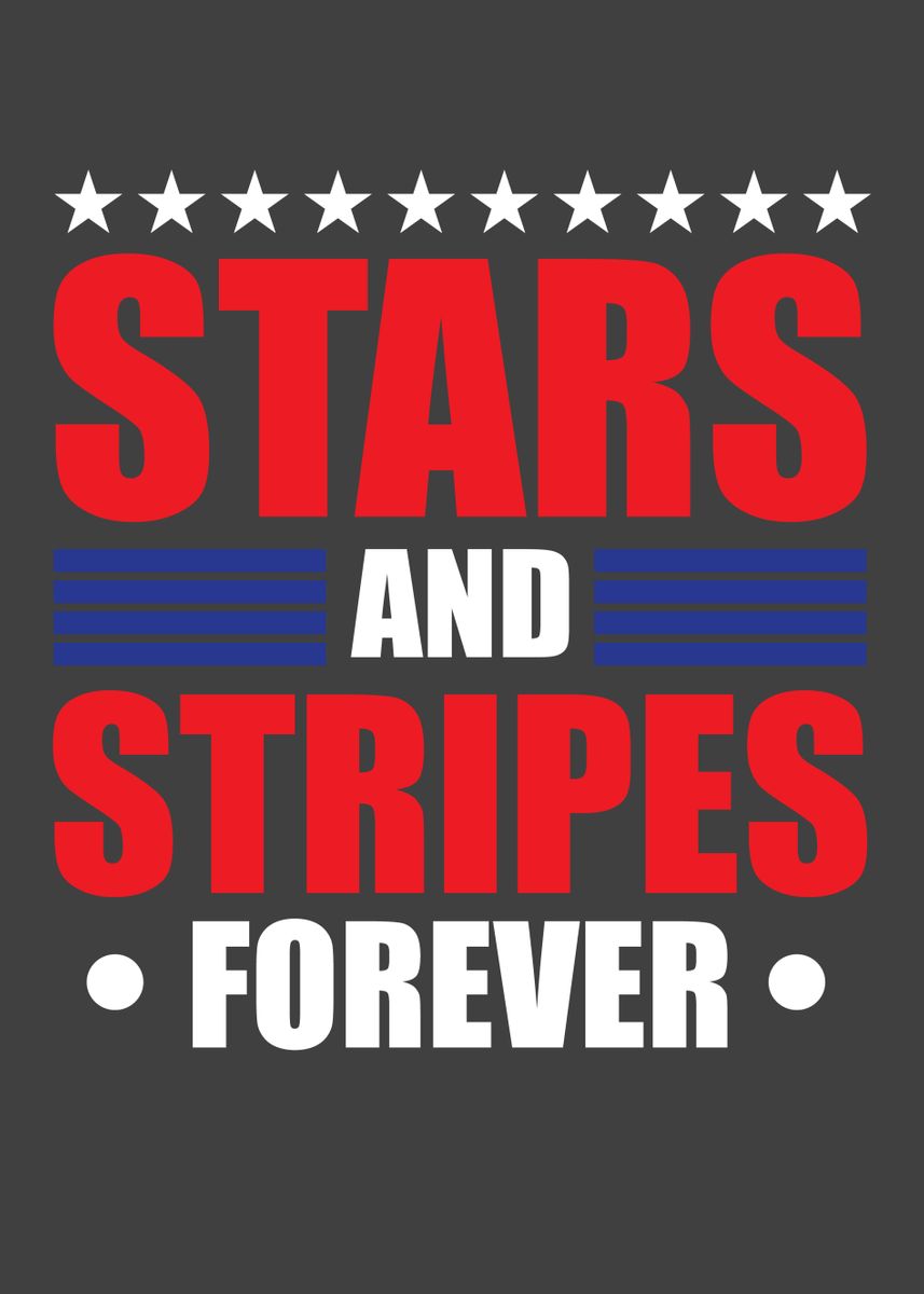 'Stars and Stripes forever' Poster by BeMi | Displate