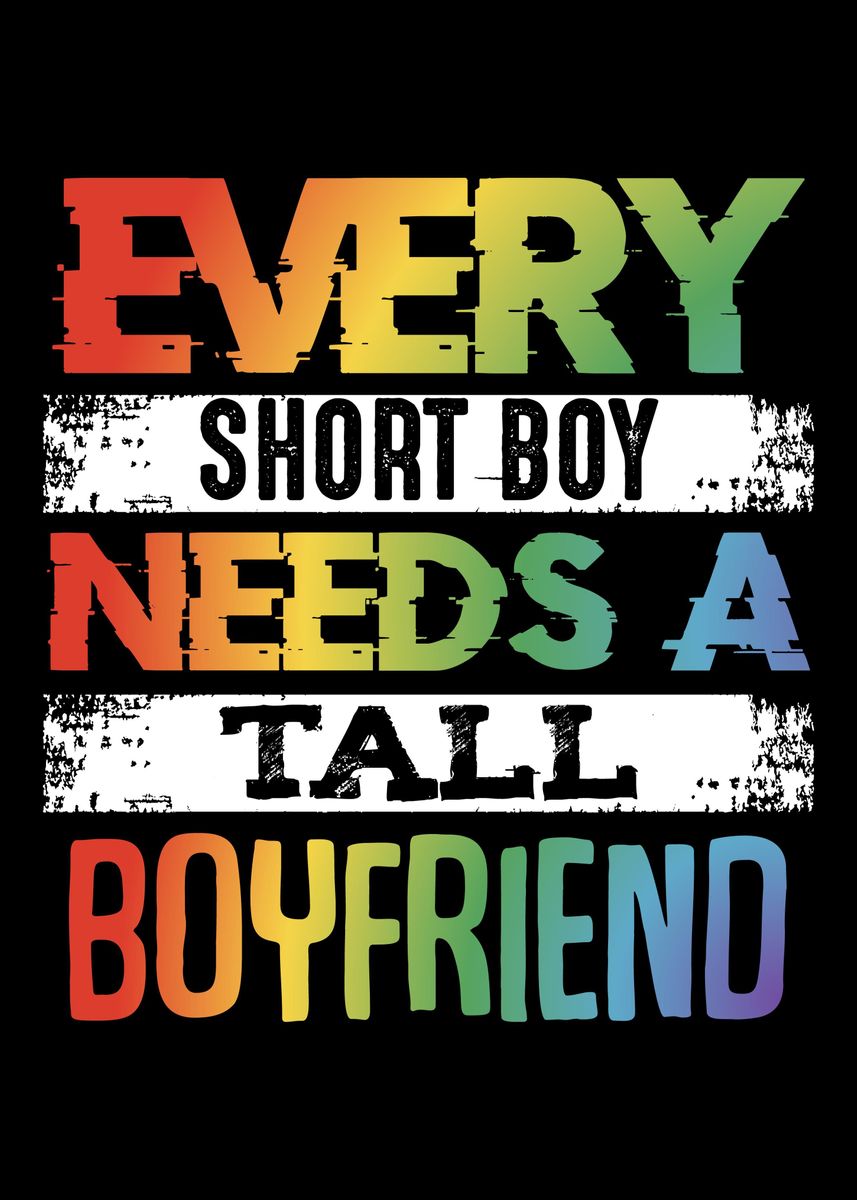 'Boyfriend LGBT Valentine' Poster, picture, metal print, paint by ...