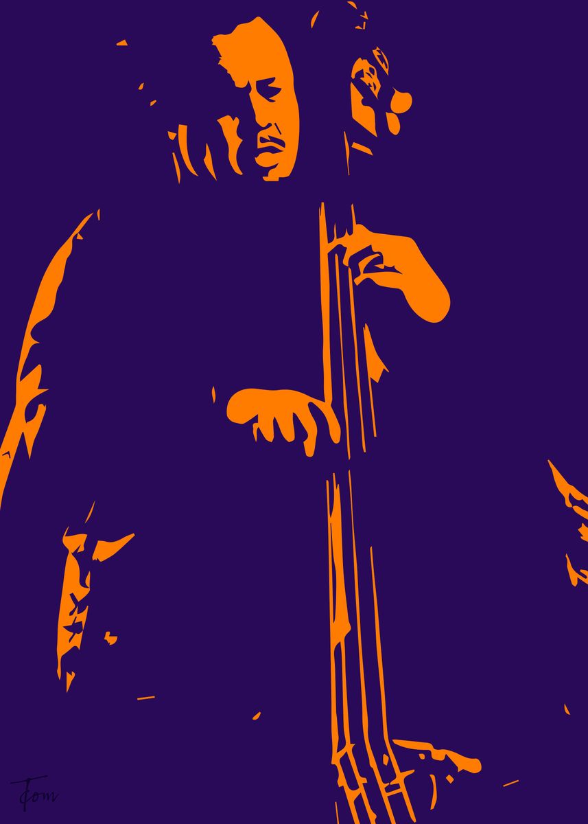 'Charles Mingus' Poster, picture, metal print, paint by Petra ...