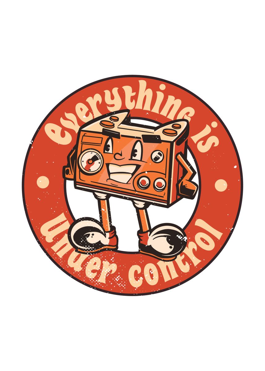 'GAMING JOYSTICK CHARACTER' Poster, picture, metal print, paint by ...