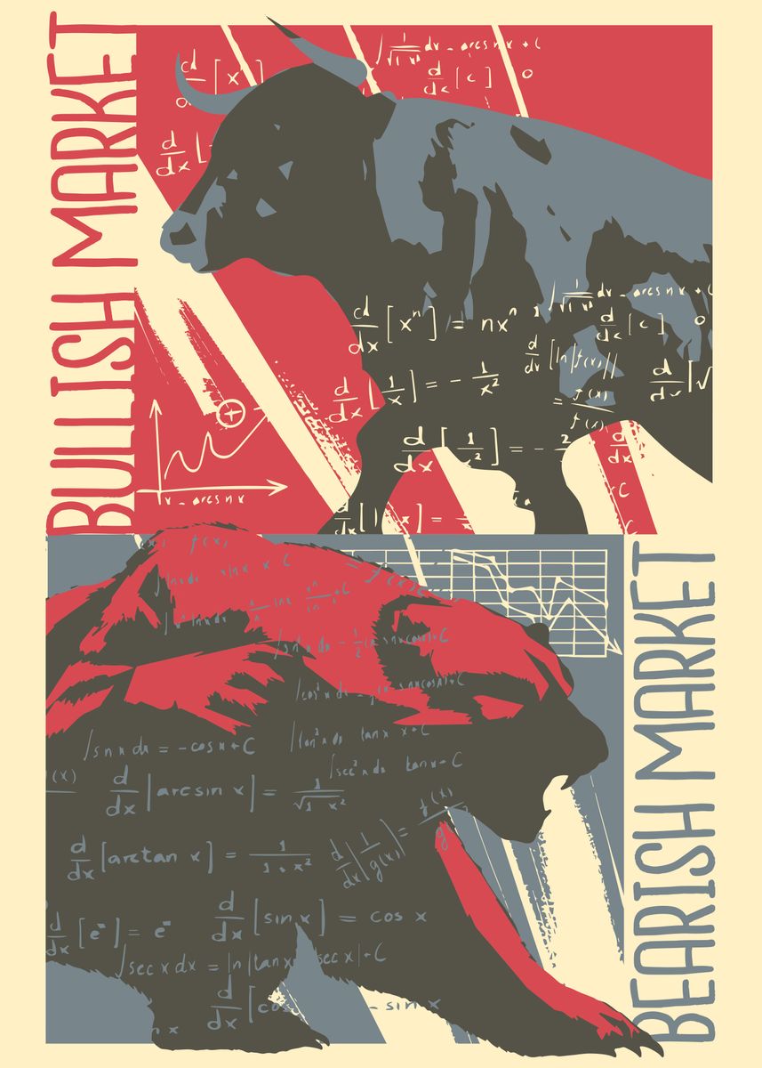 'BEAR BULL MARKET' Poster by StonerPlates | Displate