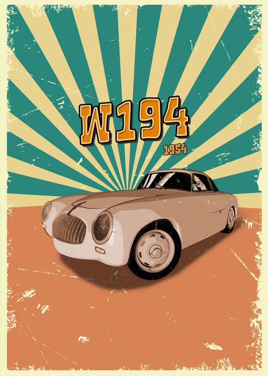 'German Car' Poster, picture, metal print, paint by 21 MXM | Displate