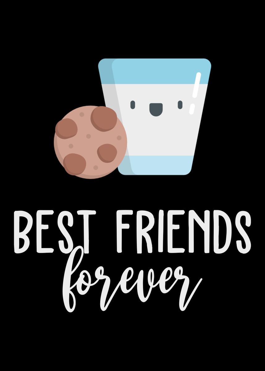 'Best Friend Friendship BFF' Poster, picture, metal print, paint by ...