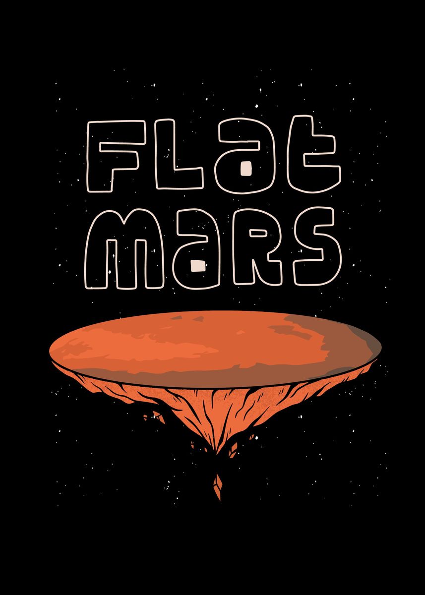 'Flat Mars' Poster by AlmightyFashion | Displate