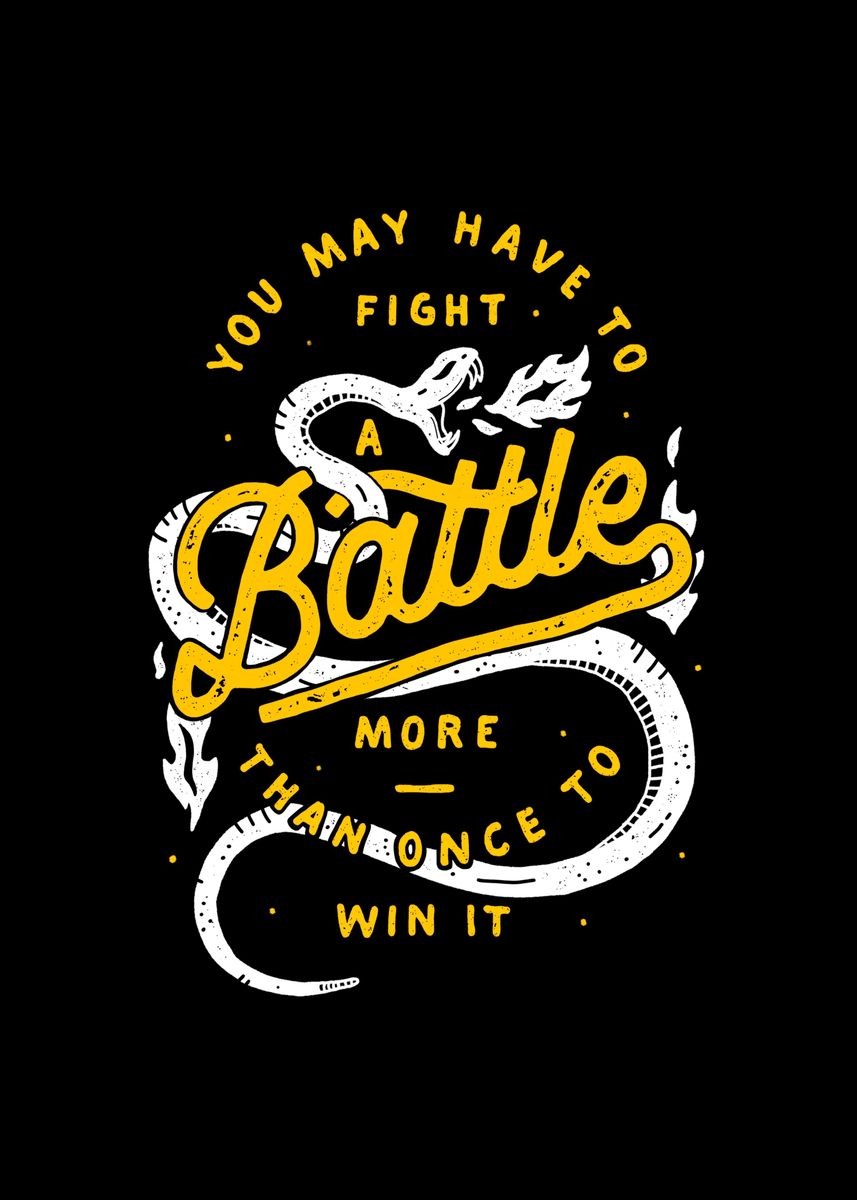 'Fight For It' Poster by TerpeneTom | Displate