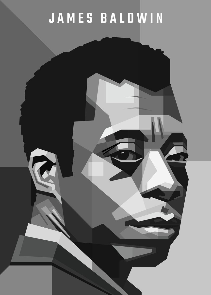 'James Baldwin' Poster, picture, metal print, paint by Yusuf Dedi ...