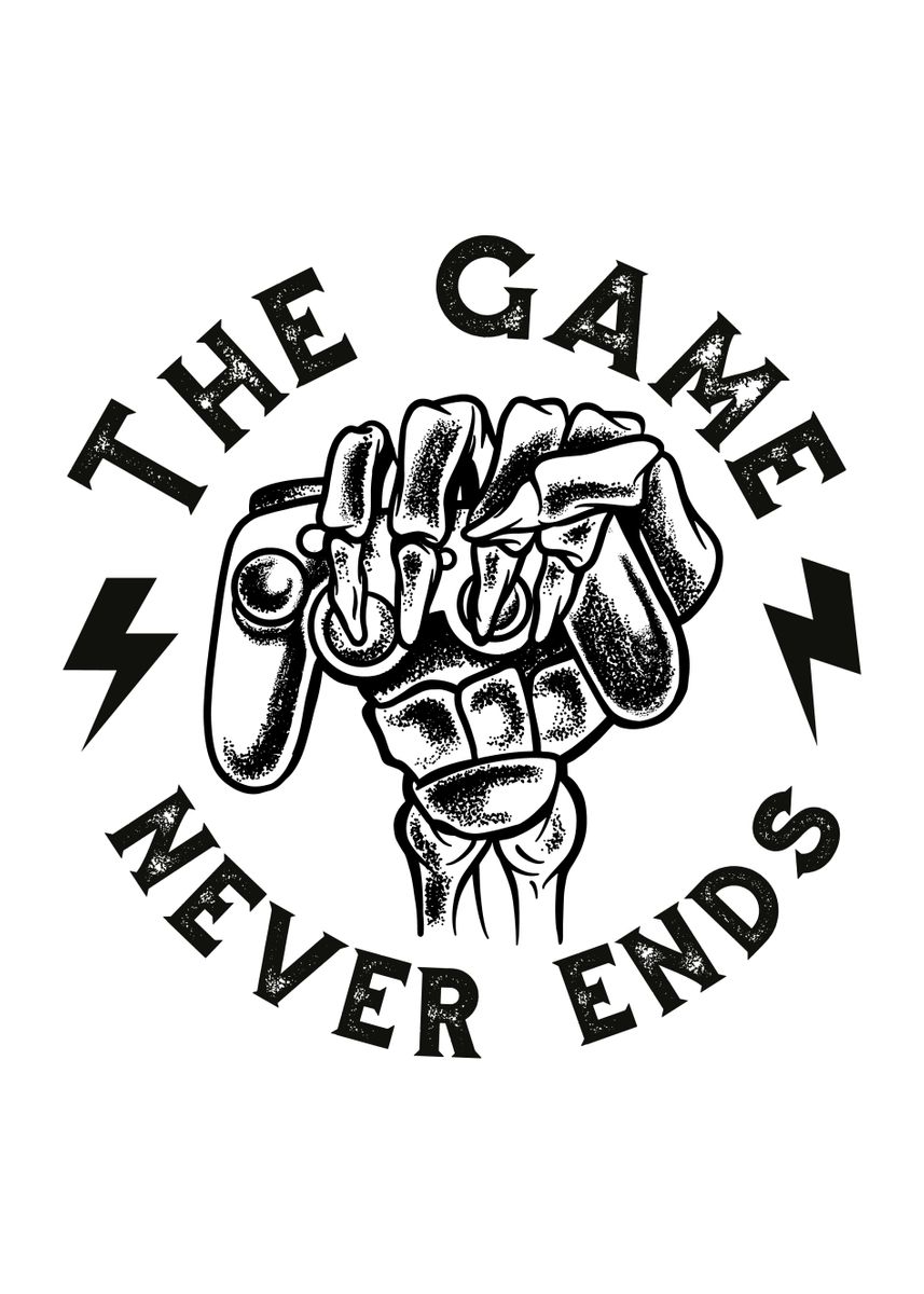 'SKELETON GAMING HAND' Poster, picture, metal print, paint by ...