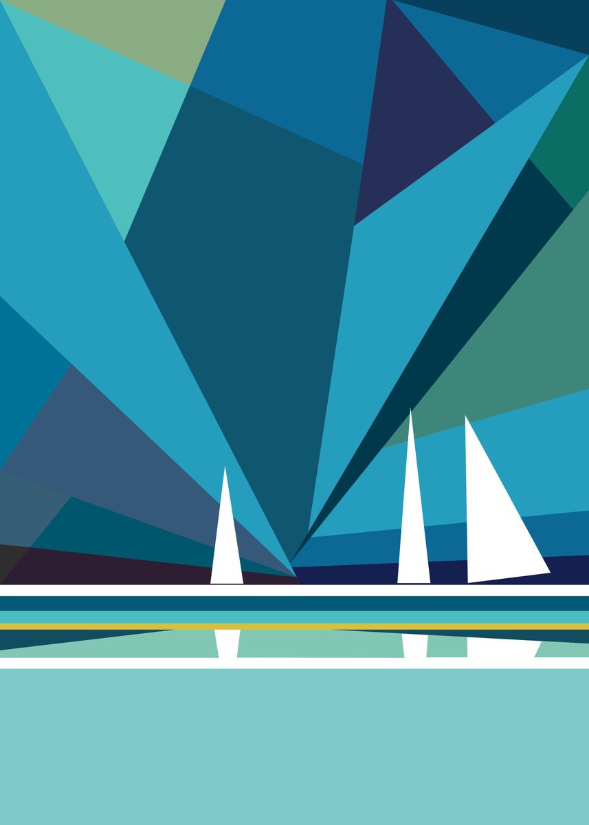 'Abstract sea' Poster by Tio Dwiyanto ST | Displate