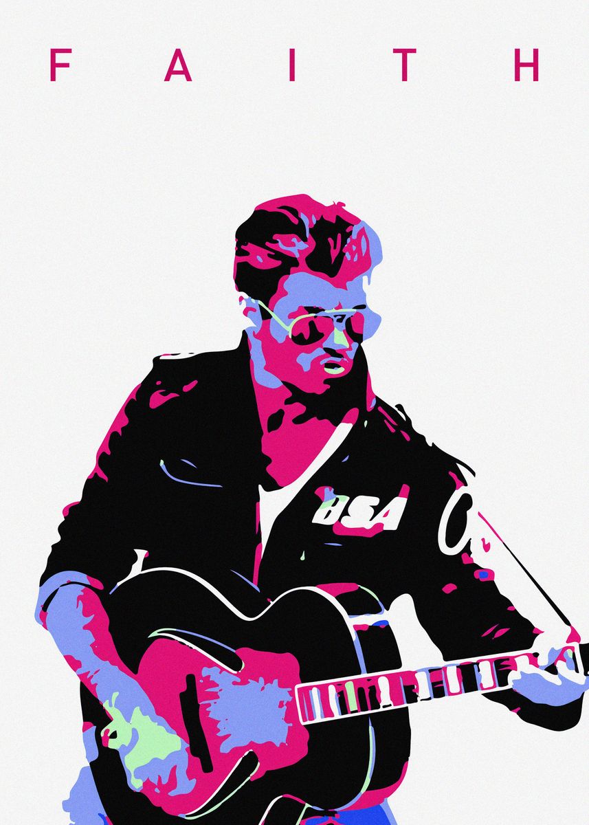 'GEORGE MICHAEL' Poster, picture, metal print, paint by ...