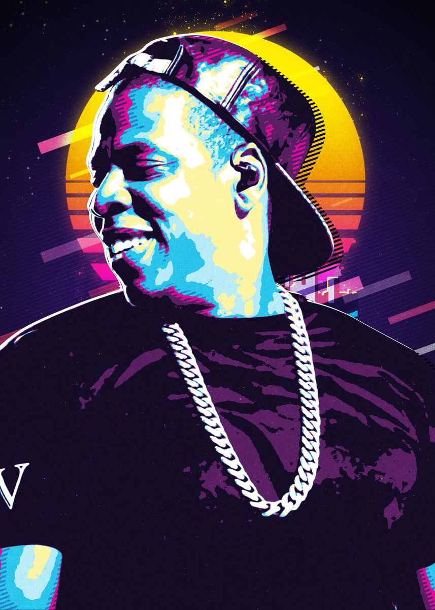 'Jay Z ' Poster, picture, metal print, paint by Dee Wii | Displate