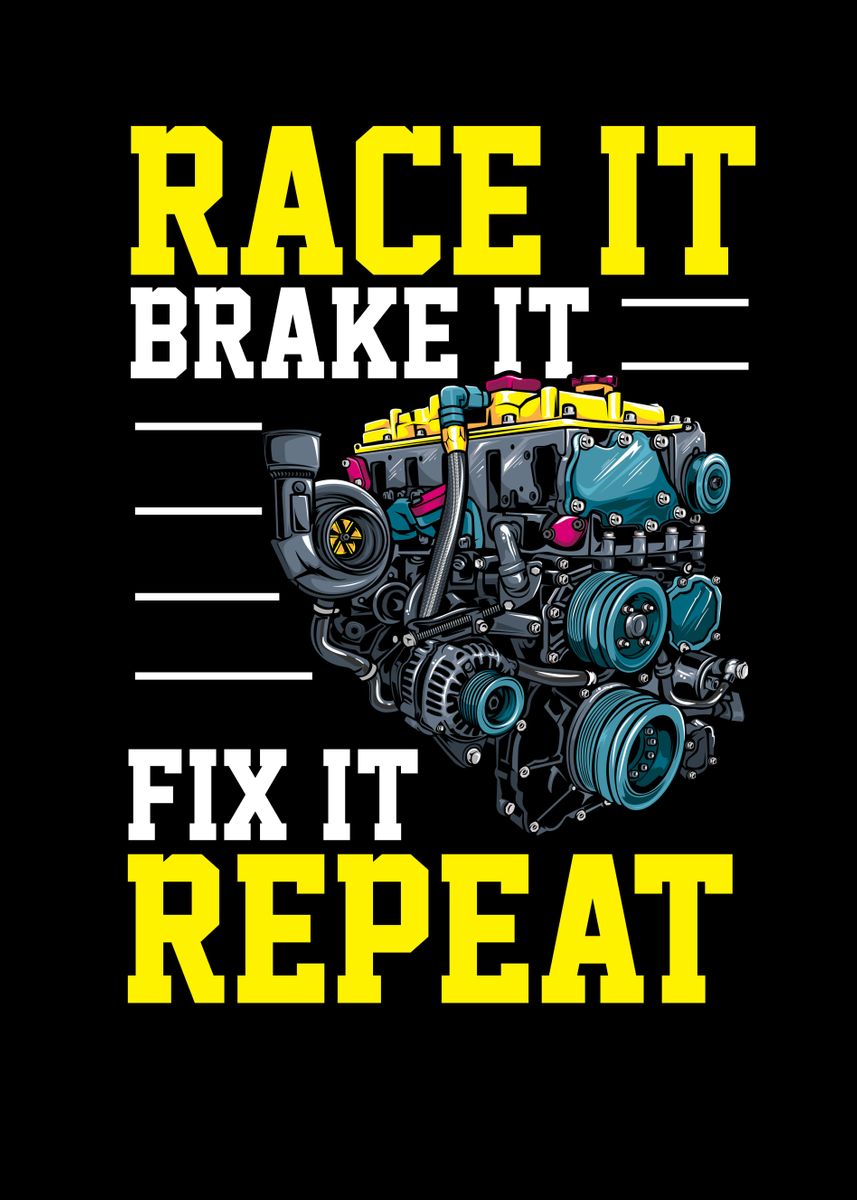 'Car Tuning' Poster by Steven Zimmer | Displate