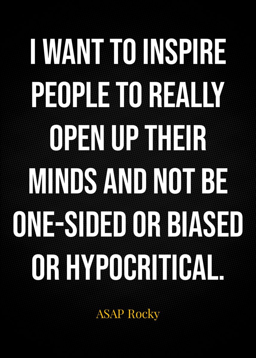 'Quotes Asap Rocky' Poster by Tokhidin Xska | Displate