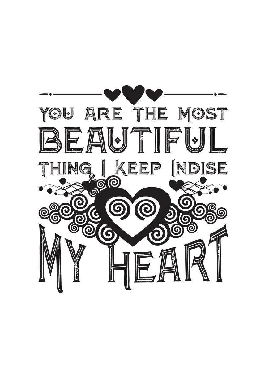 'Inside Love' Poster, picture, metal print, paint by Beone Digital ...
